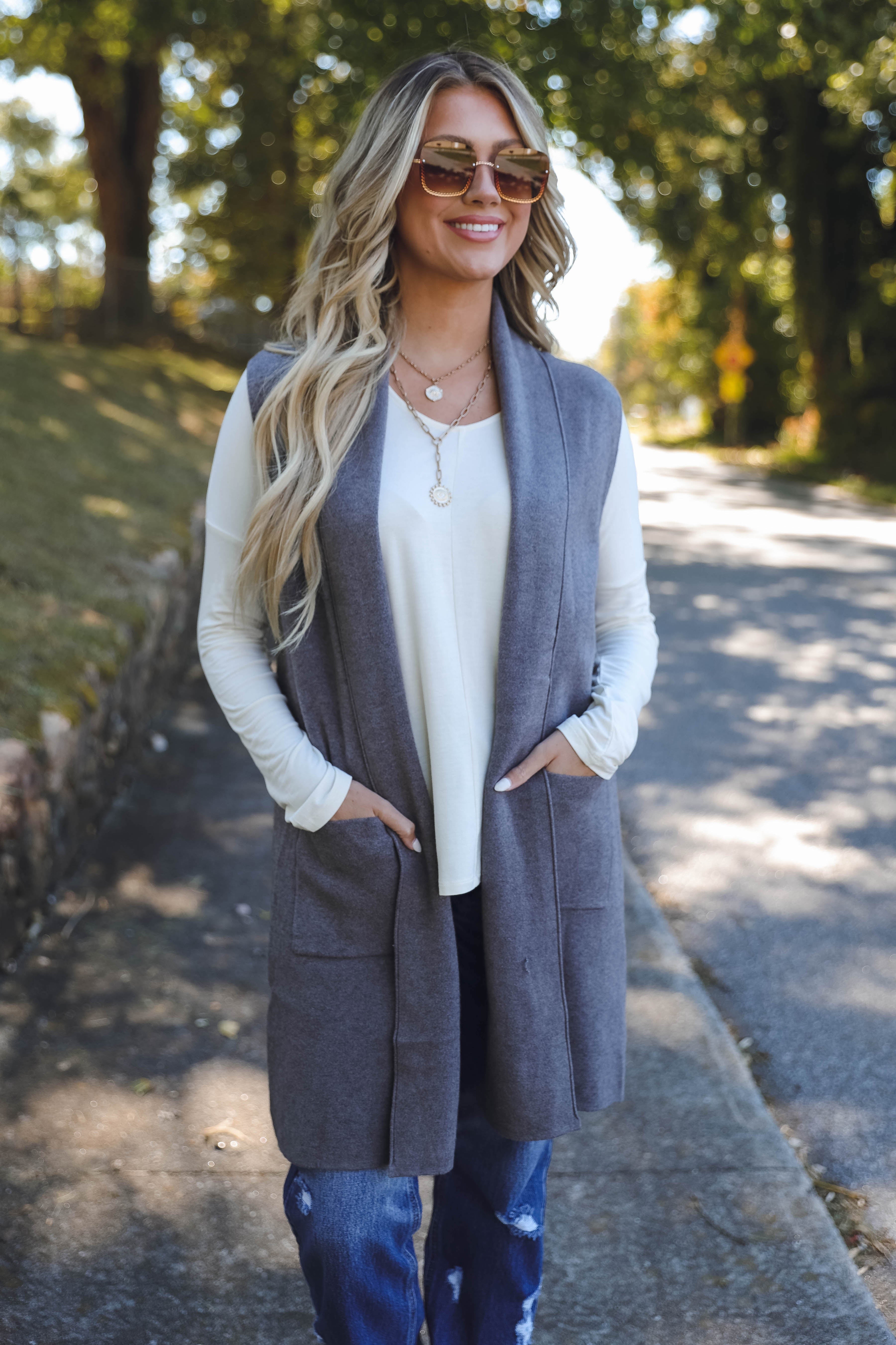 Women's Long Cardigan Vest- Buttery Soft Vest- Trendy Long Vest ...